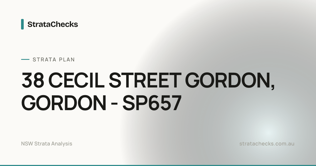 38 CECIL STREET GORDON, GORDON - SP657 Overview